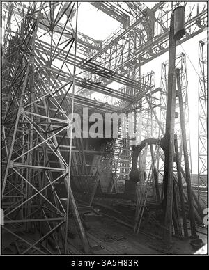 Harland & Wolff shipyard in Belfast, Northern Ireland, 1950. Harland ...