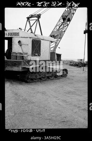 This photograph shows strip mining operations using dragline equipment ...