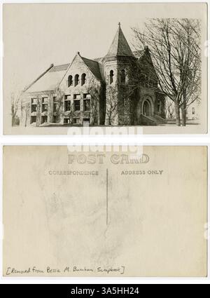 An exterior view of the Scoville Memorial Library at Carleton College ...