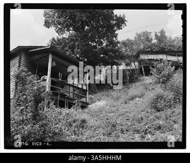 Company-provided housing for miners and their families at the Lamar ...