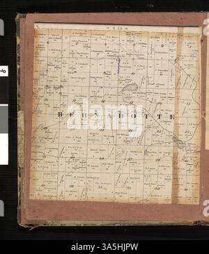 This 1885 map of Nicollet County, published by Haynes & Woodard ...