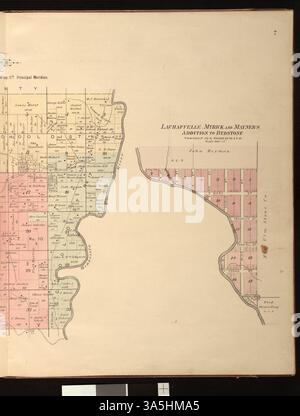 This 1899 edition of the Plat Book of Nicollet County includes 31 color ...