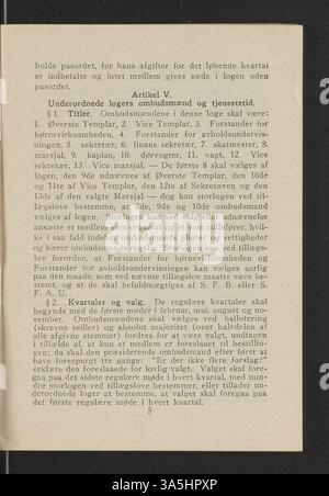 The constitution of the International Order of Good Templars is ...