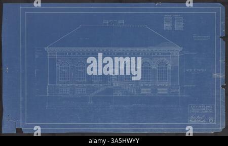Blueprints for the 1916 construction of the Saint Anthony Park Branch ...