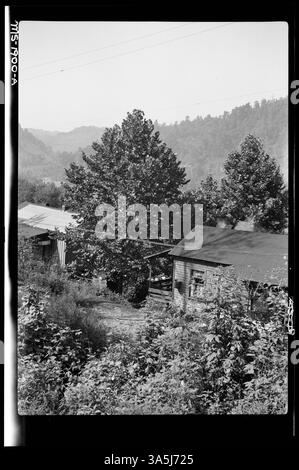 A photo of a miner's home in a company housing project in Kenvir ...