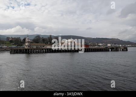 Victorian Dunoon timber ferry pier in Scotland, Category A listed ...