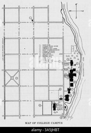 A map of St. Cloud State University's campus in St. Cloud, Minnesota ...