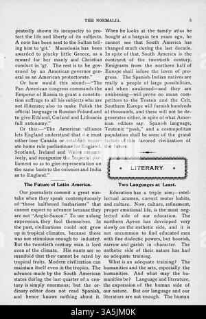 The 1898 edition of *The Normalia* features articles written by St ...