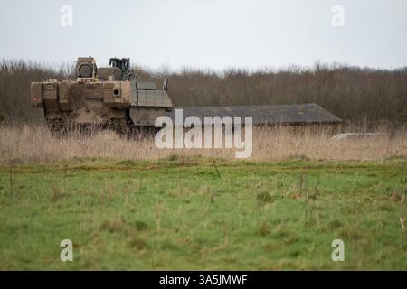 British army General Dynamics Ajax tank; (turreted, reconnaissance and ...
