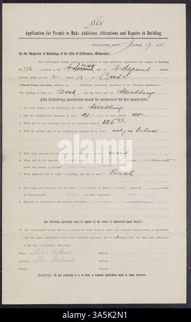 Building permit issued for alterations, additions, and repairs to a ...