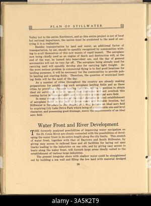 A 1918 urban plan for Stillwater, created by the Minneapolis firm ...