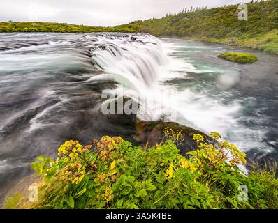 axafoss waterfall also called the Faxi waterfall in south Iceland Stock ...