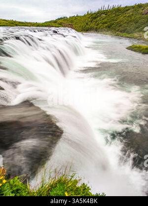 axafoss waterfall also called the Faxi waterfall in south Iceland Stock ...