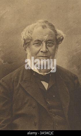 This portrait of Robert Bunsen, the renowned German chemist, captures ...