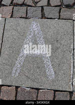 sign of the letter A, the first letter in the alphabet A, first letter ...