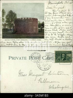 The Round Tower at Fort Snelling, located between Minneapolis and St ...