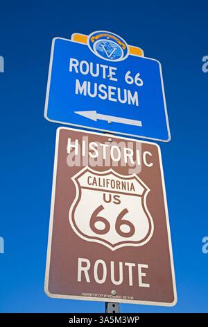 Sign, Route 66 Museum, Victorville, California, USA Stock Photo - Alamy