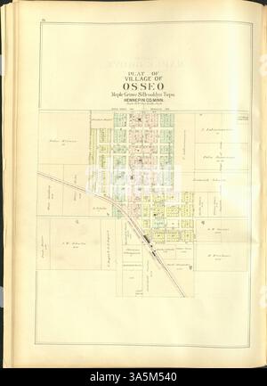 This detailed plat book of Hennepin County, Minnesota includes ...