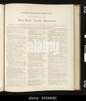 This historical atlas of Blue Earth County features maps of towns ...