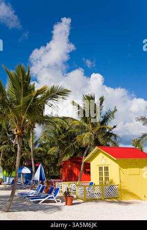 Beach Cabana, Princess Cays, Eleuthera Island, Bahamas, Greater ...