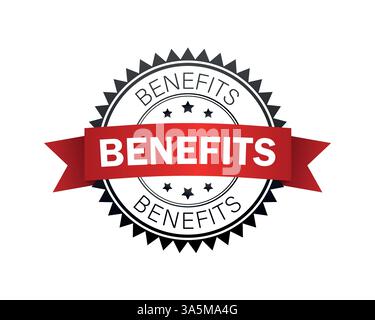benefits round vintage grunge stamp Stock Vector Image & Art - Alamy