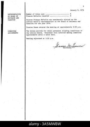 The 1976 meeting minutes from the Minneapolis Public Library Board of ...