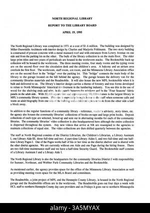 This document details the minutes from the Minneapolis Public Library ...