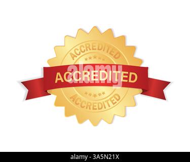Gold standard label or stamp on white background, vector illustration ...