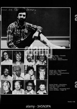 This high school yearbook from 1981 showcases student, teacher, and ...