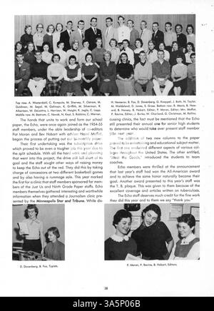 The 1955 Echowan yearbook from St. Louis Park High School highlights ...