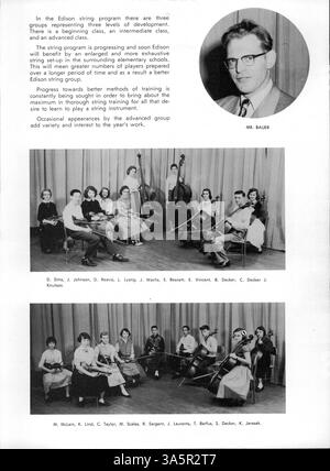 The 1956 'Wizard' yearbook from Edison High School highlights key ...