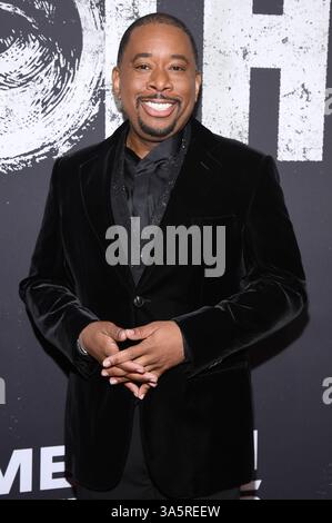 Brian A. Moreland attends the "Othello" Broadway production media day ...