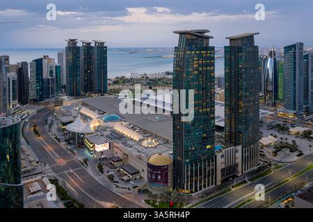 Aerial view of Marriott Marquis City Center Doha Hotel west bay doha ...