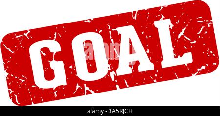 goal stamp. goal rectangular sign isolated on transparent background ...