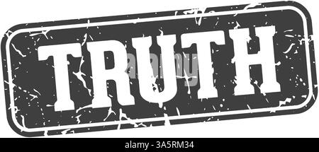 truth stamp. truth rectangular sign isolated on transparent background ...