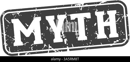 myth stamp. myth rectangular sign isolated on transparent background ...