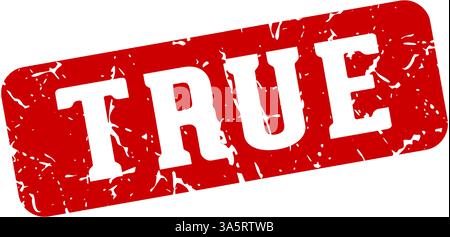 true stamp. true rectangular sign isolated on transparent background ...