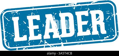 leader stamp. leader rectangular sign isolated on transparent ...