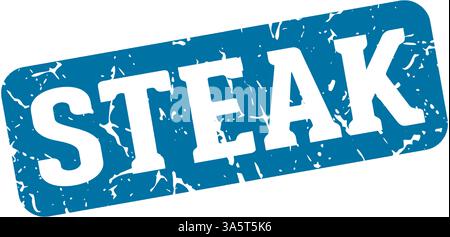 steak stamp. steak rectangular sign isolated on transparent background ...