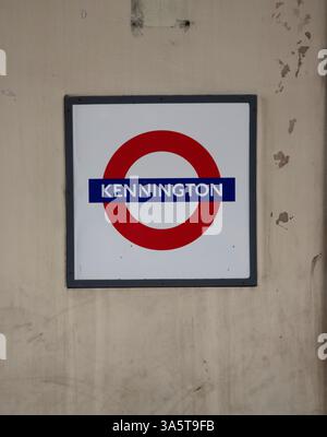 Kennington Tube Station sign Stock Photo - Alamy