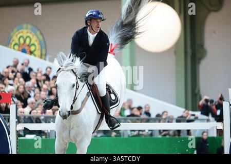 Gregory Cottard of France with Cocaine du Val during the Longines ...