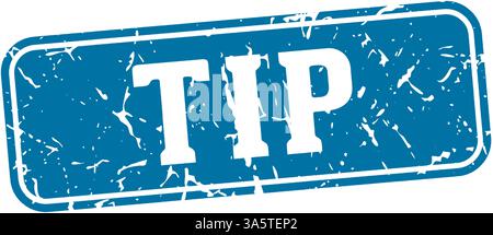 tip stamp. tip rectangular sign isolated on transparent background ...