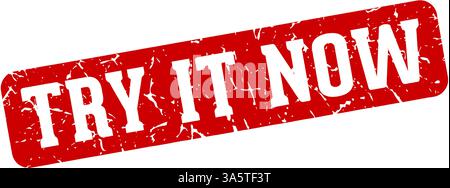 try it now stamp. try it now rectangular sign isolated on transparent ...