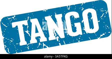 tango stamp. tango rectangular sign isolated on transparent background ...