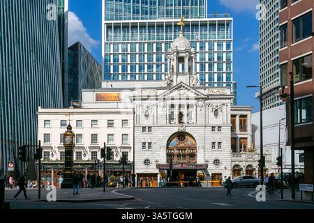 'Hamilton' Victoria Palace theatre dwarfed by modern buildings ...