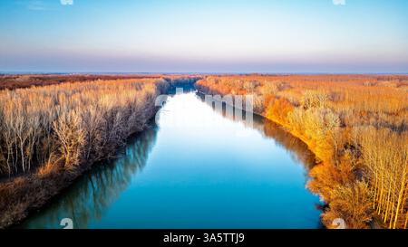 Maros/Mures River in Hungary Stock Photo - Alamy
