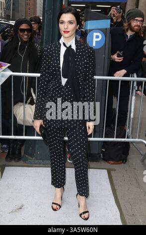 NEW YORK, NY - APRIL 6: Rachel Keller, Bruce Lefkowitz and Oona Chaplin ...