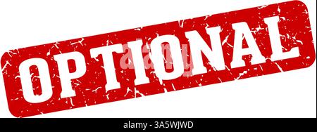 optional stamp. optional rectangular sign isolated on transparent ...