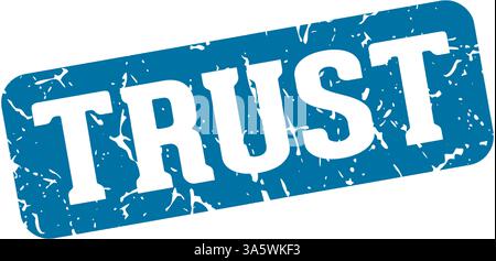 trust stamp. trust rectangular sign isolated on transparent background ...