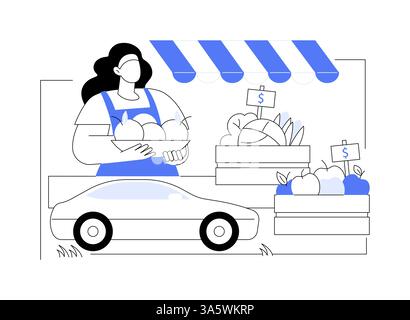 Roadside stands isolated cartoon vector illustrations Stock Vector Image & Art - Alamy